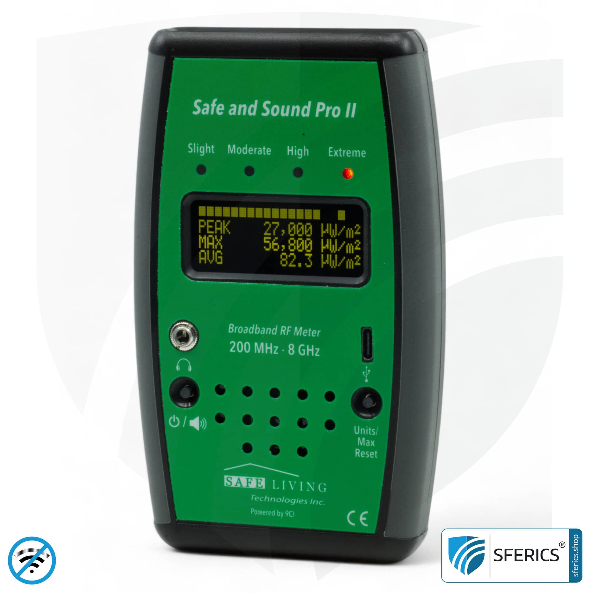 Safe and Sound Pro 2 | RF radiation meter +5G | Model 2024